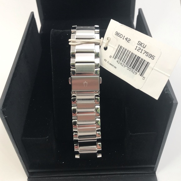 Bulova | Accessories | Bulova Mens Diamond Accents Black Dial Watch New ...